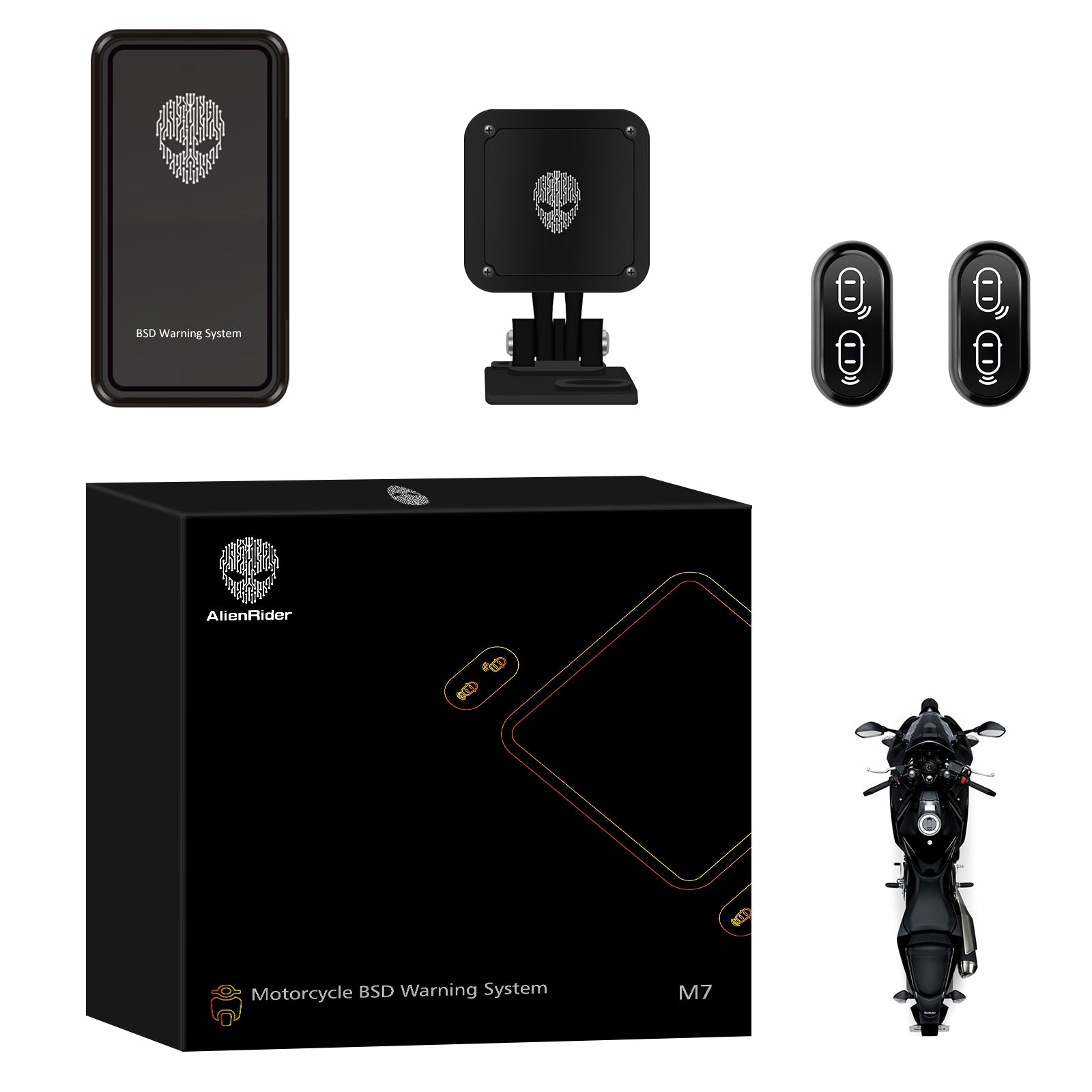 M7 Motorcycle BSD Blind Spot Detection System,77G Millimeter-Wave Rada ...